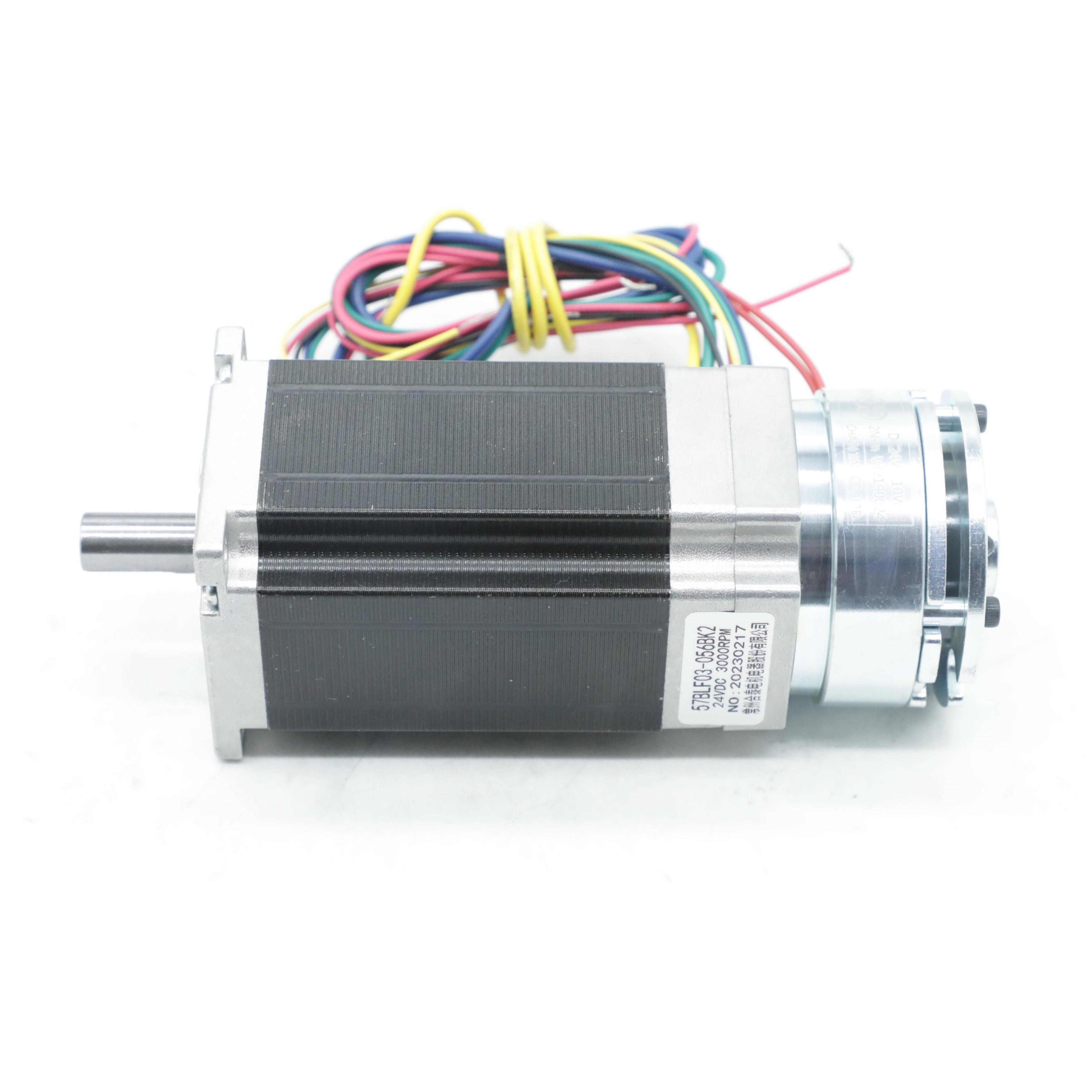 Nema23 Brushless Dc Motor 57mm 3000rpm 0.6N.M Bldc Motor With Power On ...
